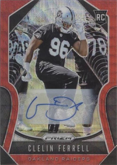 2019 Panini Prizm - Rookies Clelin Ferrell #316 Red Wave Prizm ...