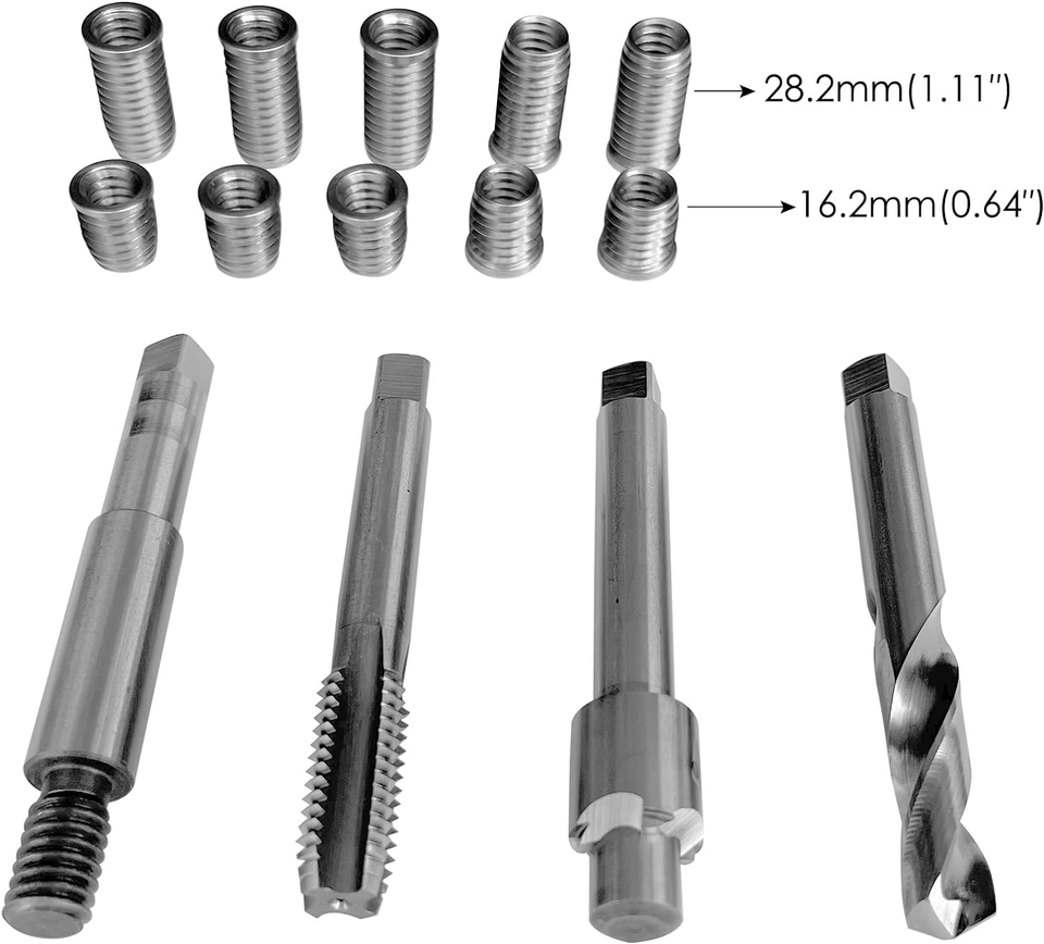 M11X2.0 Two Sizes Thread Repair Kit (Including 5 Inserts 16.2Mm Length ...