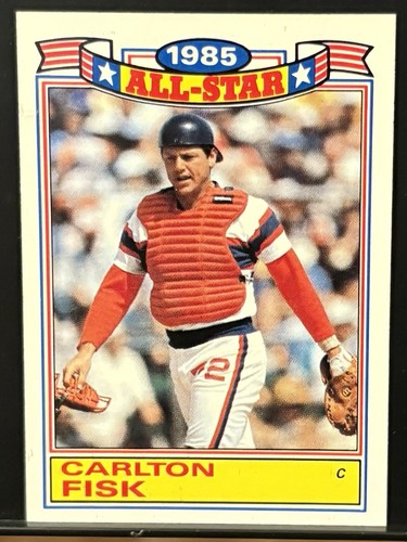 1986 Topps Glossy All-Stars #9 Carlton Fisk Chicago White Sox BASEBALL ...
