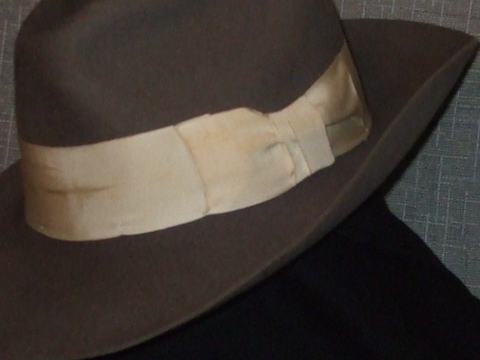 Vintage Men's Zoot Suit Style Fedora Hat - Size 7 1/4 - 100% Wool ...