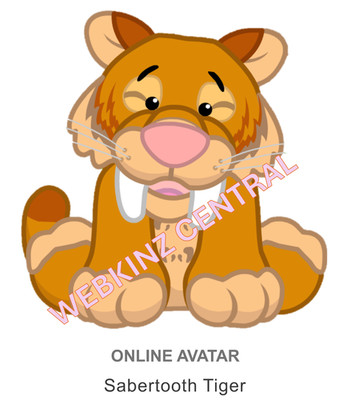 Webkinz Classic Sabertooth Tiger *Code Only* (~messaged~) | eBay