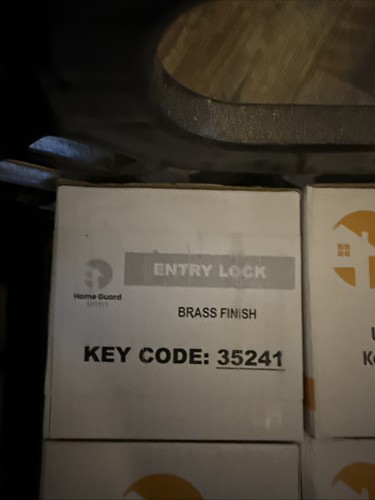 Home guard Entry Door Lock Set 35241 New REO HUD Brass 2 Keys New Set ...