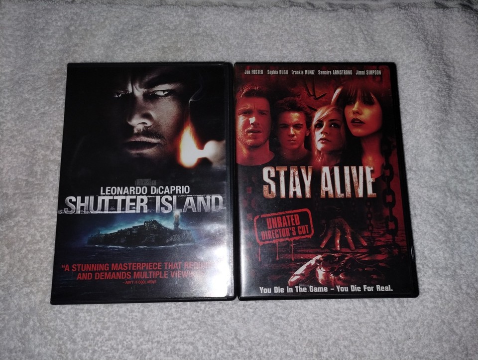 lot of 2 horror suspense dvds stay alive unrated directors cut shutter ...