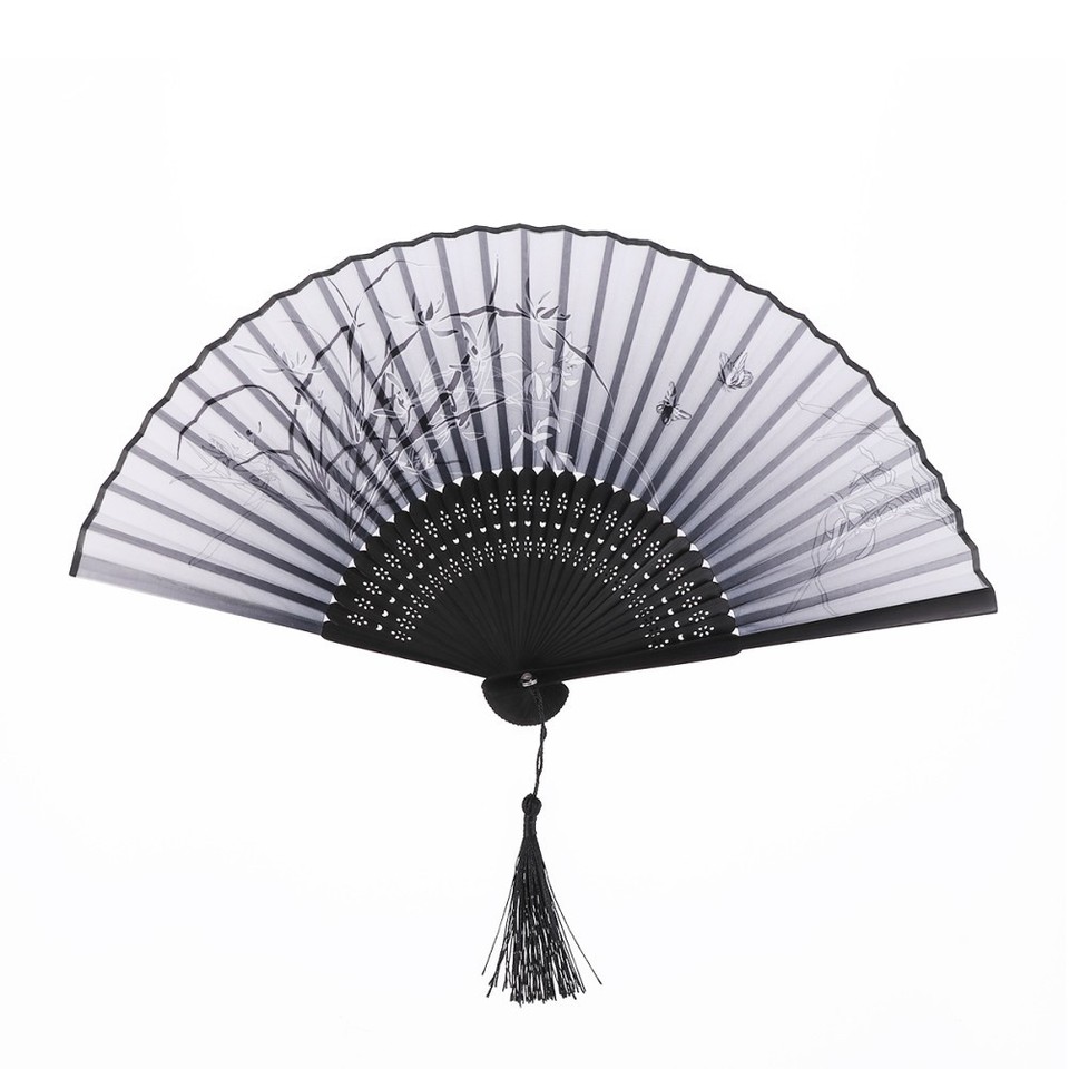 2 Pcs Hand Held Fan Folding Handheld Foldable Decorative Japanese | eBay UK