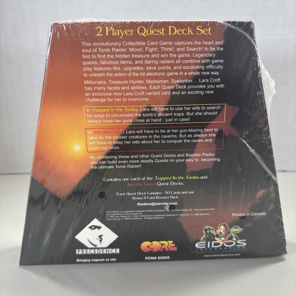 TOMB RAIDER COLLECTIBLE CARD GAME Starring Lara Croft - Factory Sealed ...
