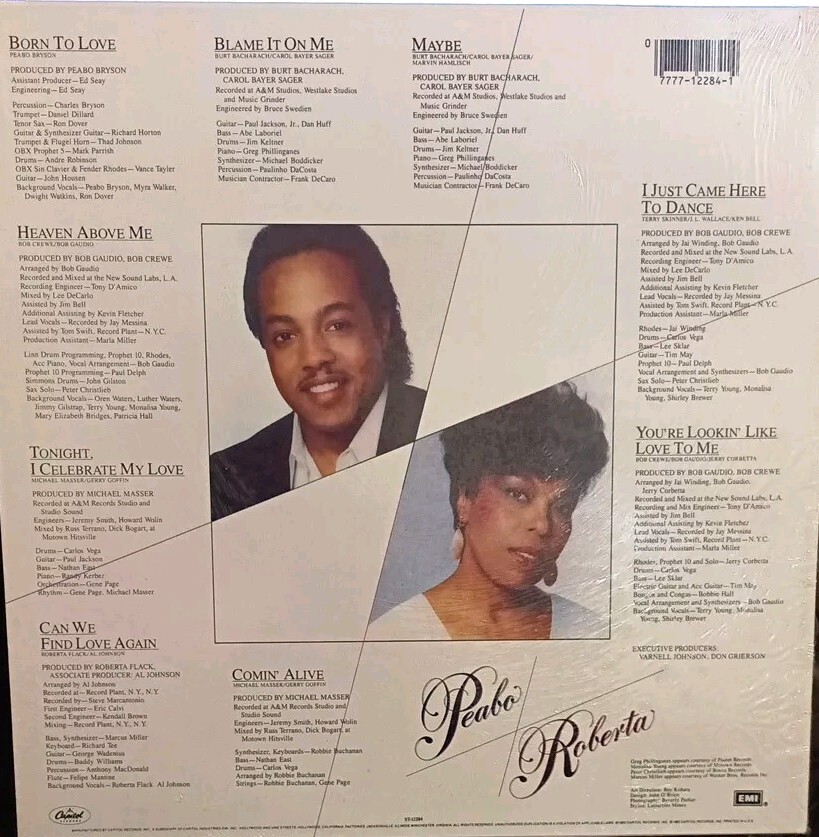 Roberta Flack / Peabo Bryson -Born to Love- Vinyl LP 1983 77771228414| eBay