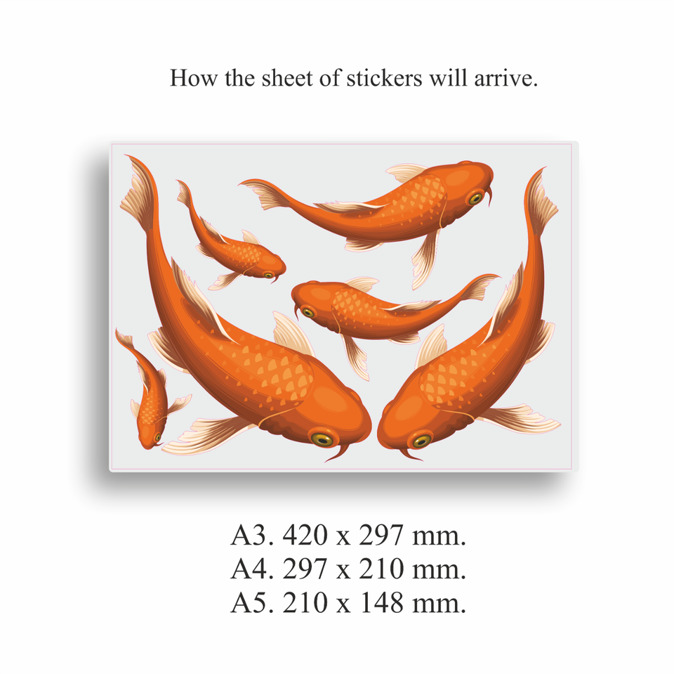 Tropical Fish Vinyl Art Decal Sticker [Multiuse] Tile Laptop Wall ...