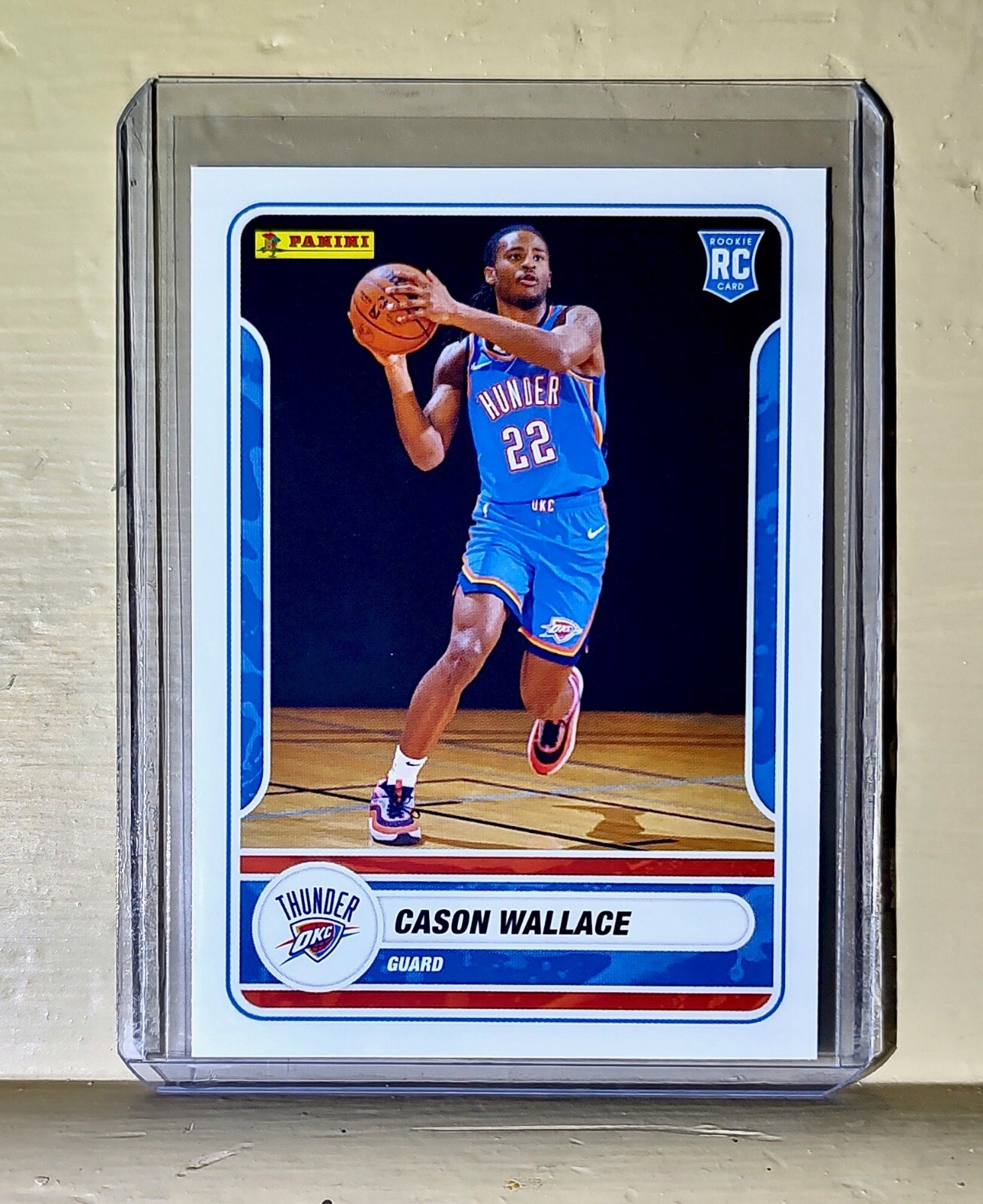 Cason Wallace 2023-24 Panini NBA Basketball #79 Rookie Card OC Thunder ...