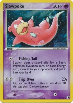 Pokemon Moderately Played Slowpoke - 72/115 - Common - Reverse Holo ...