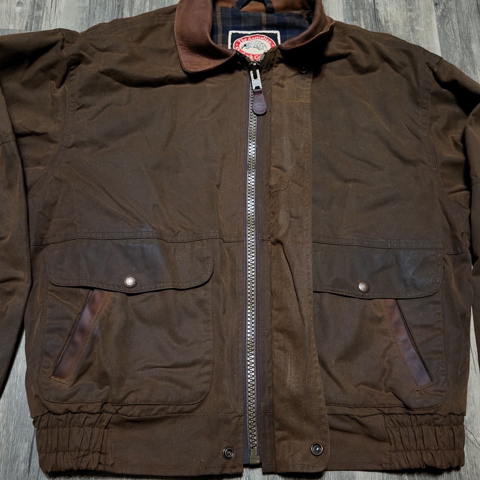 Australian Outback Collection Jacket Brown OilSkin Bl… - Gem