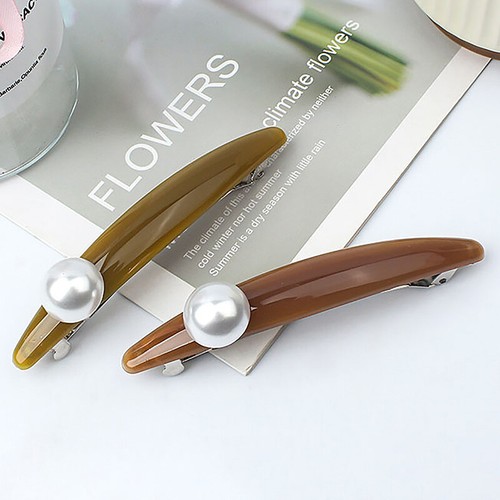 Elegant Resin Spring Clips Hair Clip Women Ponytail Barrettes Hairgrip ...