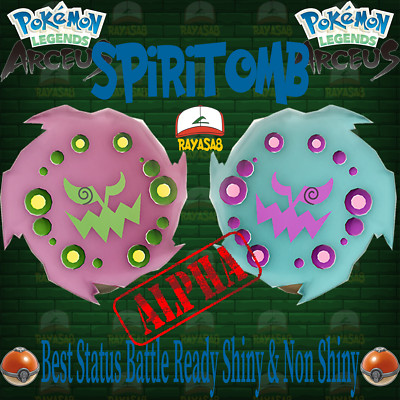 Spiritomb Shiny 6iv Alpha Mark Non Shiny Best Stats Pokemon Legends ...