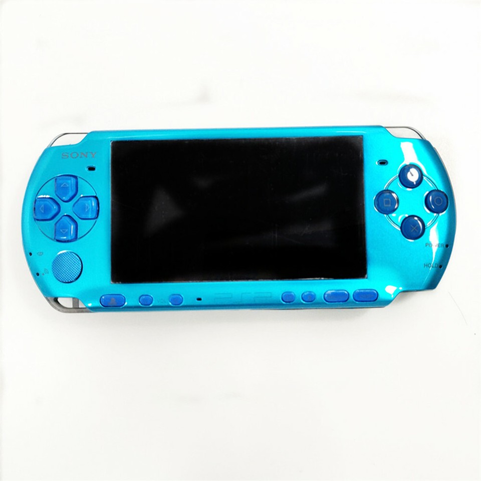 Retrofit Light Blue Sony PSP-3000 Handheld System Game Console PSP 3000 ...