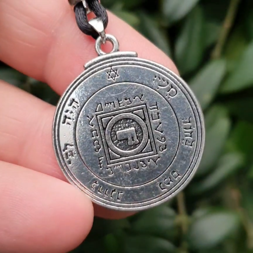 Love Amulet Pendant Venus Solomon Magical Talisman Beaded Tie Cord Lace ...