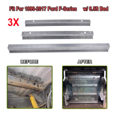 3x Truck Bed Support Rails For 1999-2017 Ford Super Duty F-250 F-350 w ...