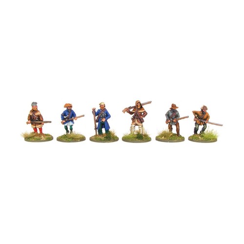 Warlord Black Powder French Indian War 28mm Frontiersmen A Pack New | eBay