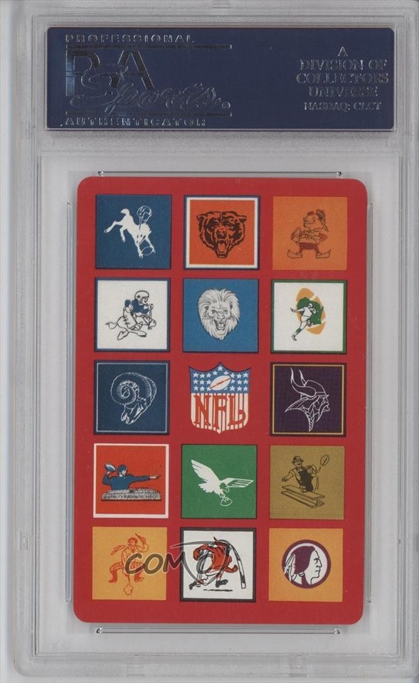 1963 Stancraft Playing Cards Red Back George Halas #JH PSA 9 MINT HOF ...