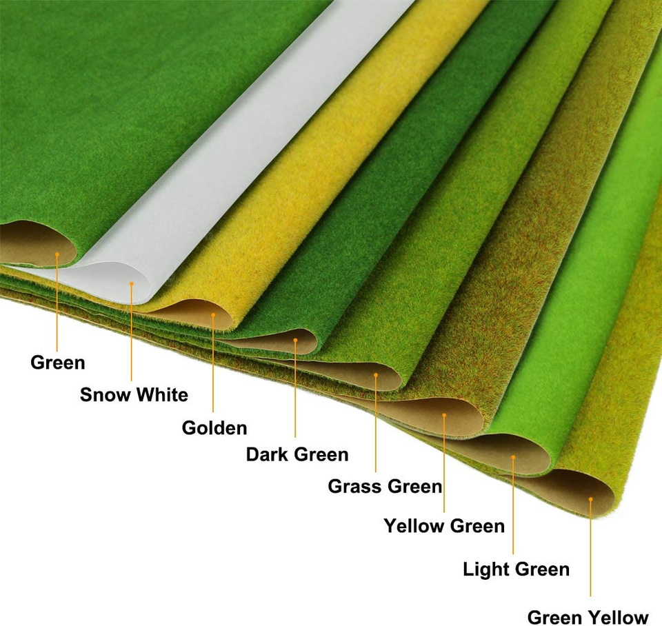 Realistic Model Grass Mat 40x100cm DIY Scenery Craft Mat for Train ...