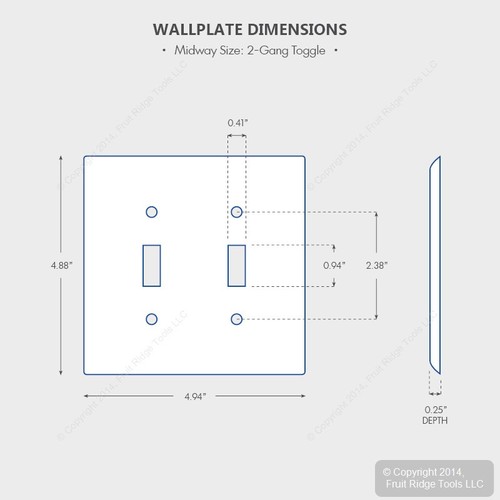 25 Leviton Ivory Midway 2-Gang Switch Cover Wall Plates Switchplates ...