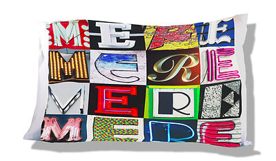 MERE Personalized Pillowcase featuring photos of actual sign letters | eBay