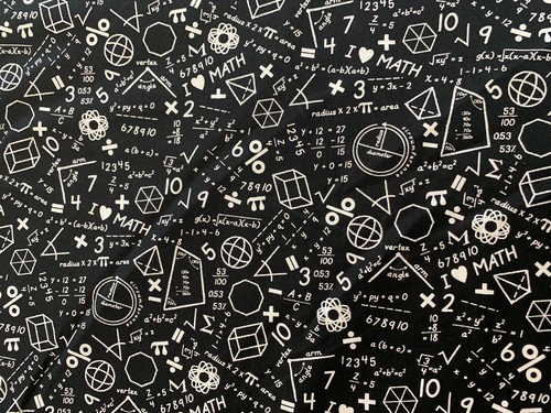 Stem squad Science Fabrics - Math - Michael Miller - 100% Cotton- BTY ...