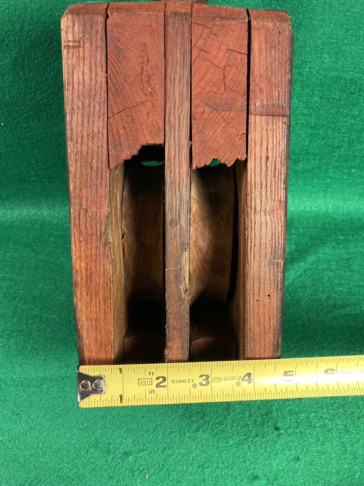 Vintage Wood Pulley Farm Barn Rustic Primitive Decor | eBay