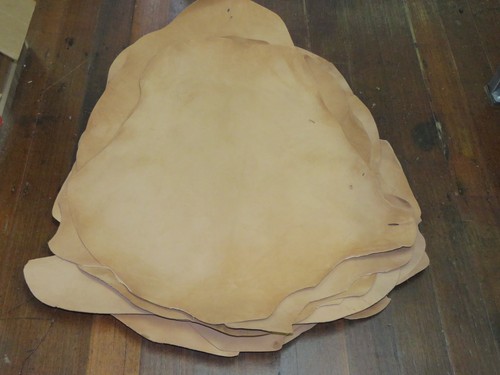 SADDLE TAN Color VEG TANNED Kangaroo leather skin hide for plaiting ...