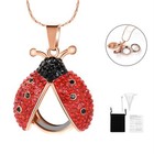 Cremation Jewelry Flying Ladybug Urn Necklace for Ashes Urn Keepsake ...