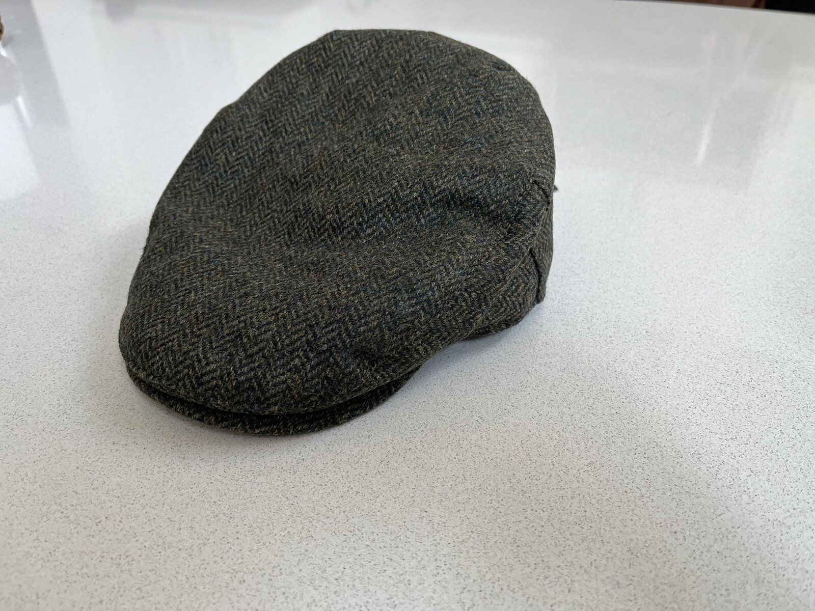 Moon British Tweed Heritage Collection Flat Cap Green Herringbone M 58 ...