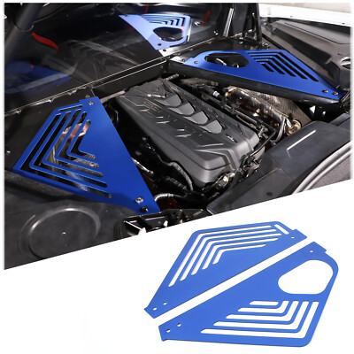 Blue Engine Cover For Corvette C8 2020-23 POWDER COATED Engine Bay ...