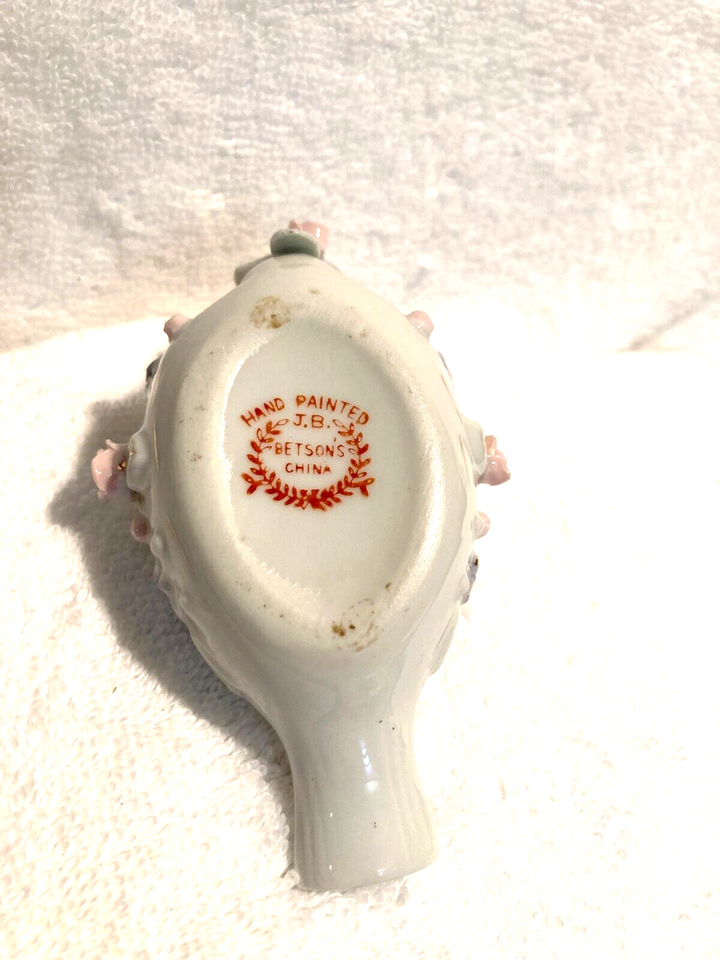 J.B. Betson China Swan Ashtray Trinket Dish 2 " T x 4 1/4 x 2 1/2 Pink ...