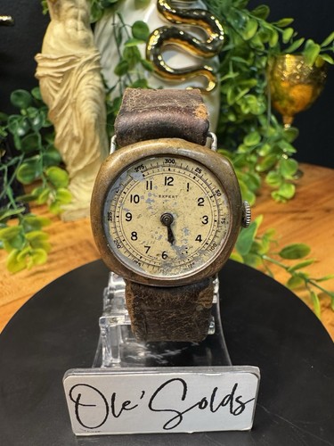 Expert Swiss Made Military Dial Men's Watch Vintage, Not Running | eBay