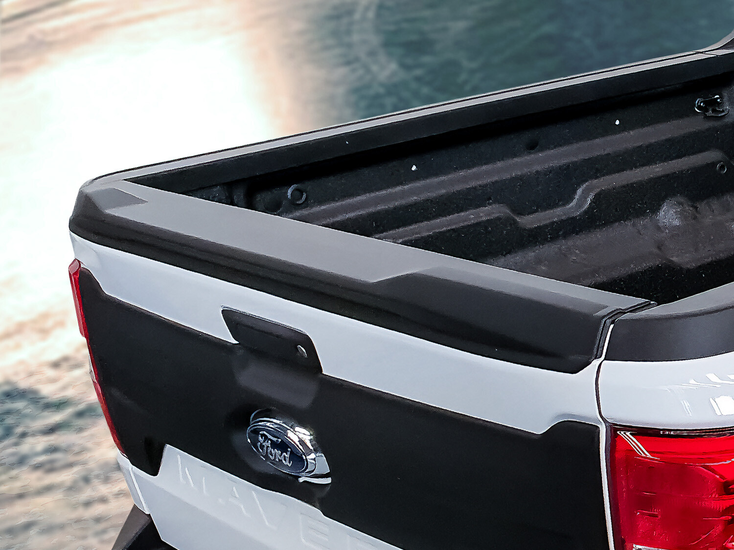 FORD MAVERICK 2022-2023 Satin Black Truck Trunk Tailgate Scuff ...
