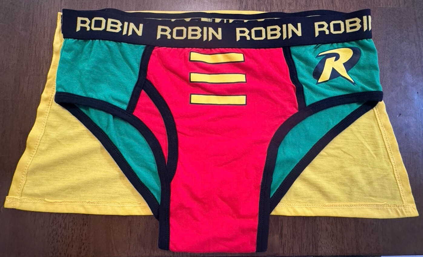 Y2K BATMAN ROBIN DC SUPERHERO Mens Comic Book Art Bri… - Gem