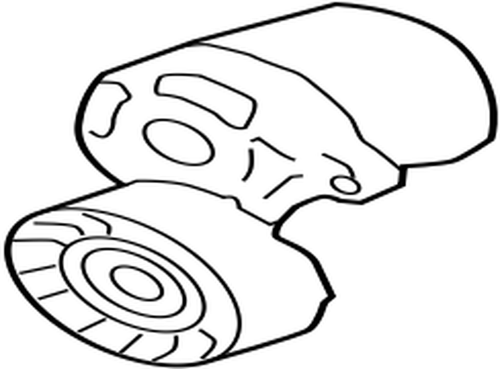 SU003-00498 Toyota Tensioner assy, v-ribbed belt SU00300498, New ...