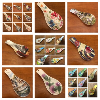 Melamine Spoon Rest - Kitchen Utensils Tidy Spoon Rester - Many Designs ...