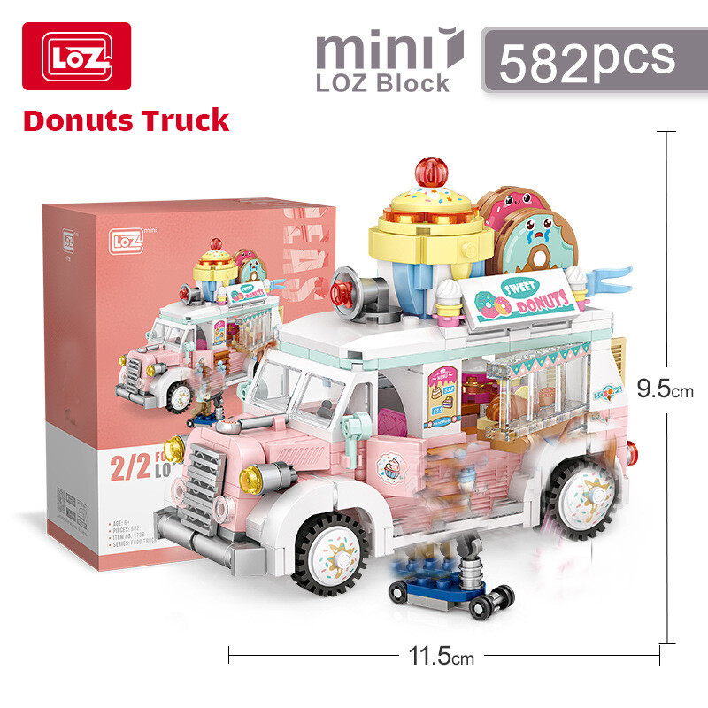 LOZ Mini Blocks Sets Food Street View Building Blocks Micro Bricks with ...
