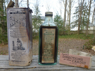 Antique McElree's Cardui Tonic by Chattanooga Medicine Co. Bottle & Box ...
