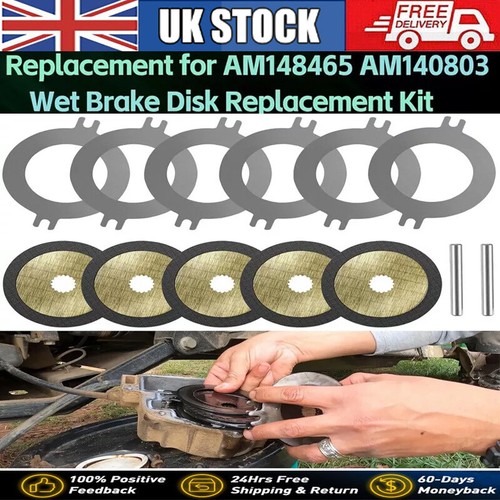 AM148465 Wet Brake Disk Kit for John Deere Gator XUV 625 825 835 855 ...
