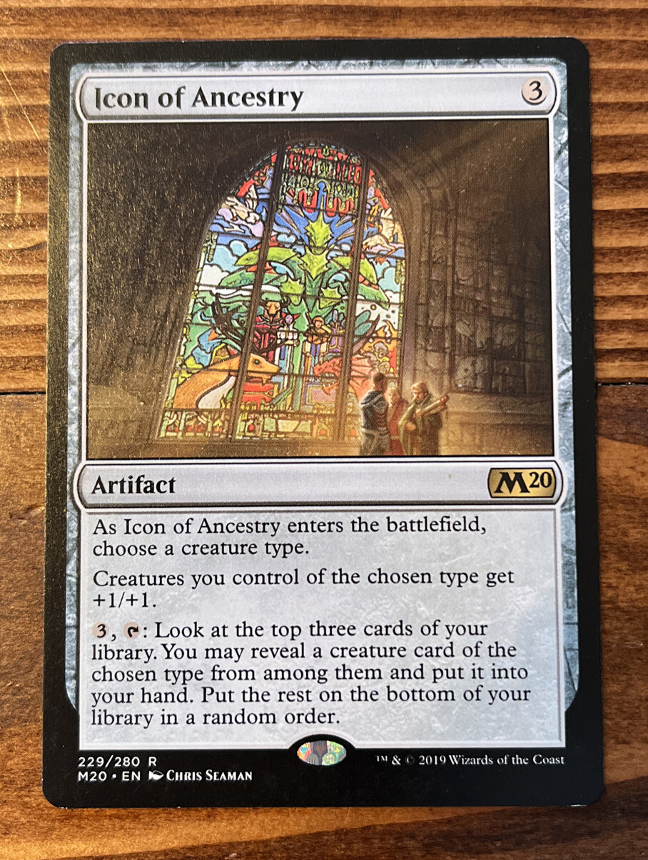 MTG Icon of Ancestry Core Set 2020 Artifact Tribal Rare English | eBay
