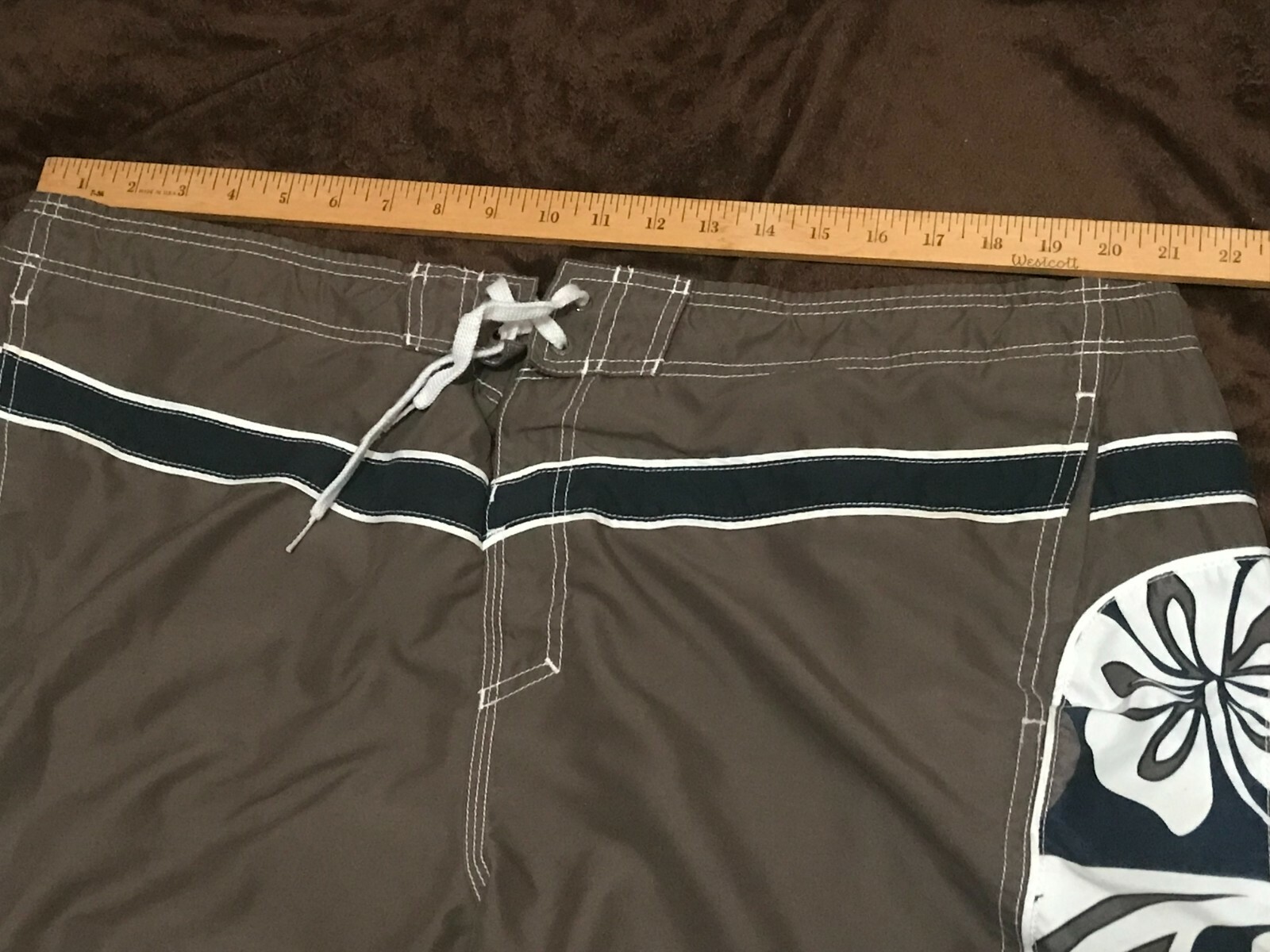 Speedo Swimwear Drawstring Mesh Lined Swim Trunks XL - Gem