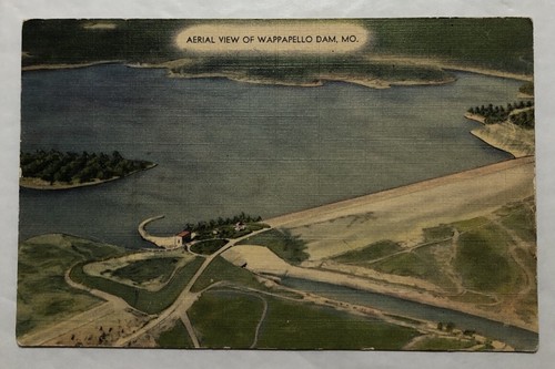 Aerial View Of Wappapello Dam, Mo. Postcard (T1) | eBay