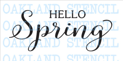 Hello Spring STENCIL 3 Sizes for Painting Signs Wood Walls Canvas ...