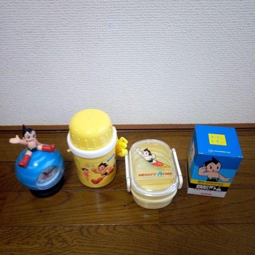 Astro Boy Glass Cup Lunch Box Water Bottle Table Clock Set Used | eBay