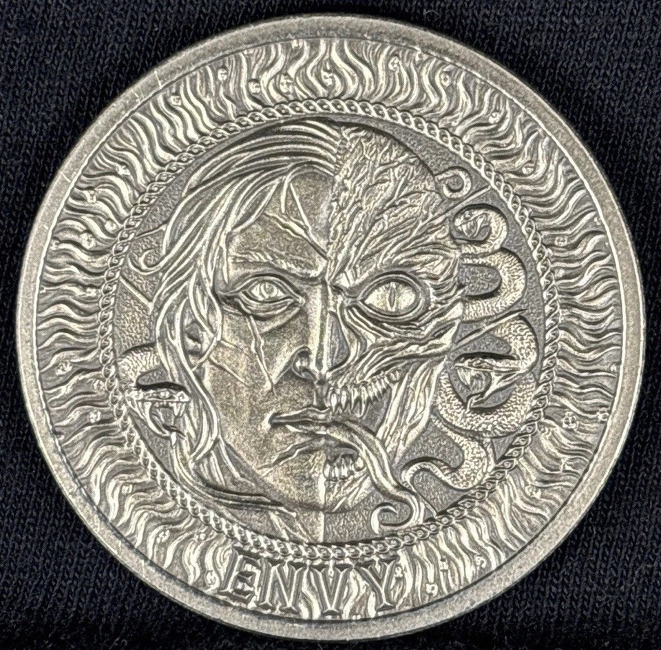 Intaglio Mint Seven Deadly Sins ENvy – 1 oz .999 Silver Round | eBay