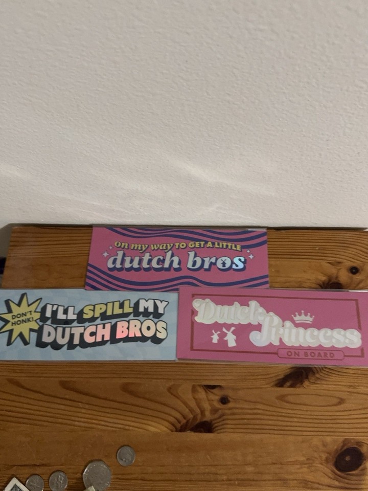 Dutch Bros Passenger Princess Bumper Sticker | eBay