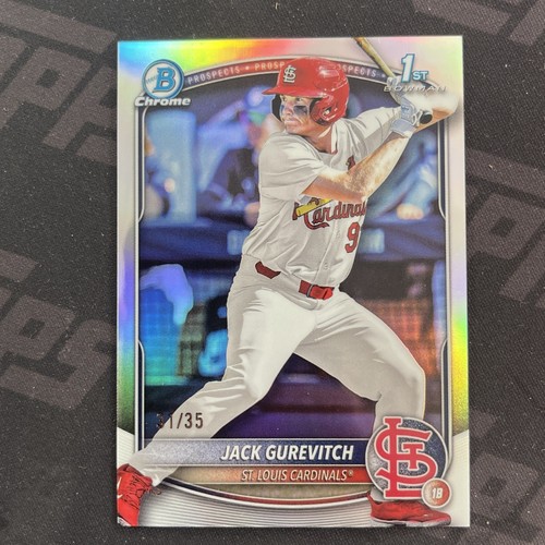 JACK GUREVITCH 2025 Bowman Chrome Draft Refractor #BDC-150 #31/35 | eBay