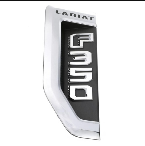 OEM 2017-2020 FORD F-350 LEFT FRONT LARIAT FENDER NAMEPLATE BADGE ...