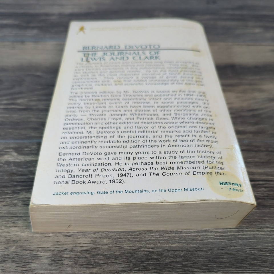 Journals of Lewis and Clark by Bernard A. De Voto 1973 Paperback 1953 ...