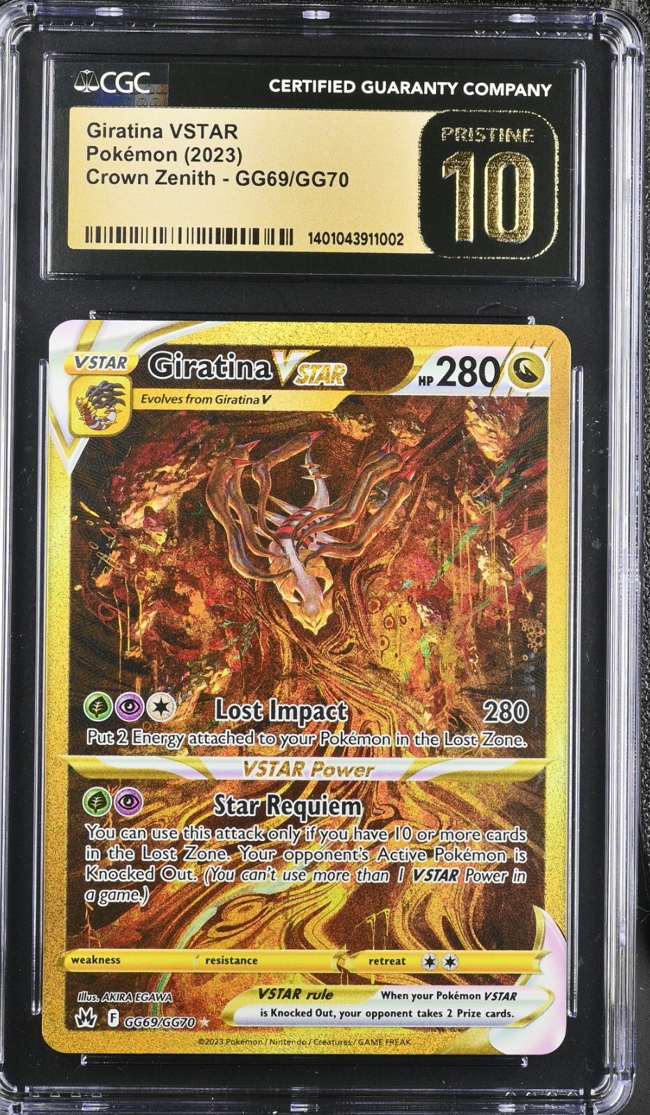 Crown Zenith GIRATINA V STAR GG69/GG70 CGC Pristine 10 | eBay